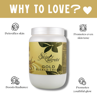24 Carat Gold Bleach with Gold Dust & Lemon Oil – Skin Secrets India