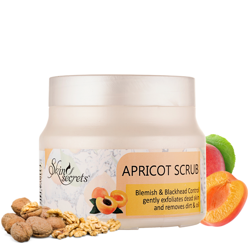 Apricot Scrub with Apricot & Walnut Grains| 500gm – Skin Secrets India